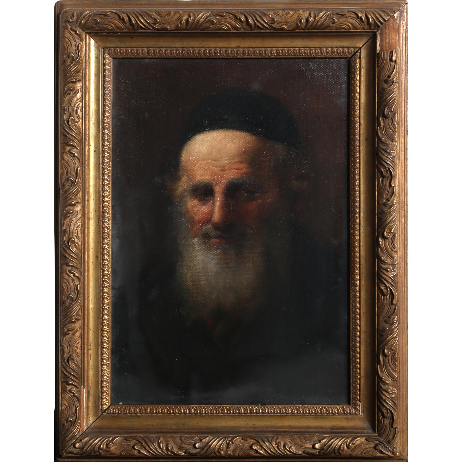 Rabbi Oil Painting | Chairish