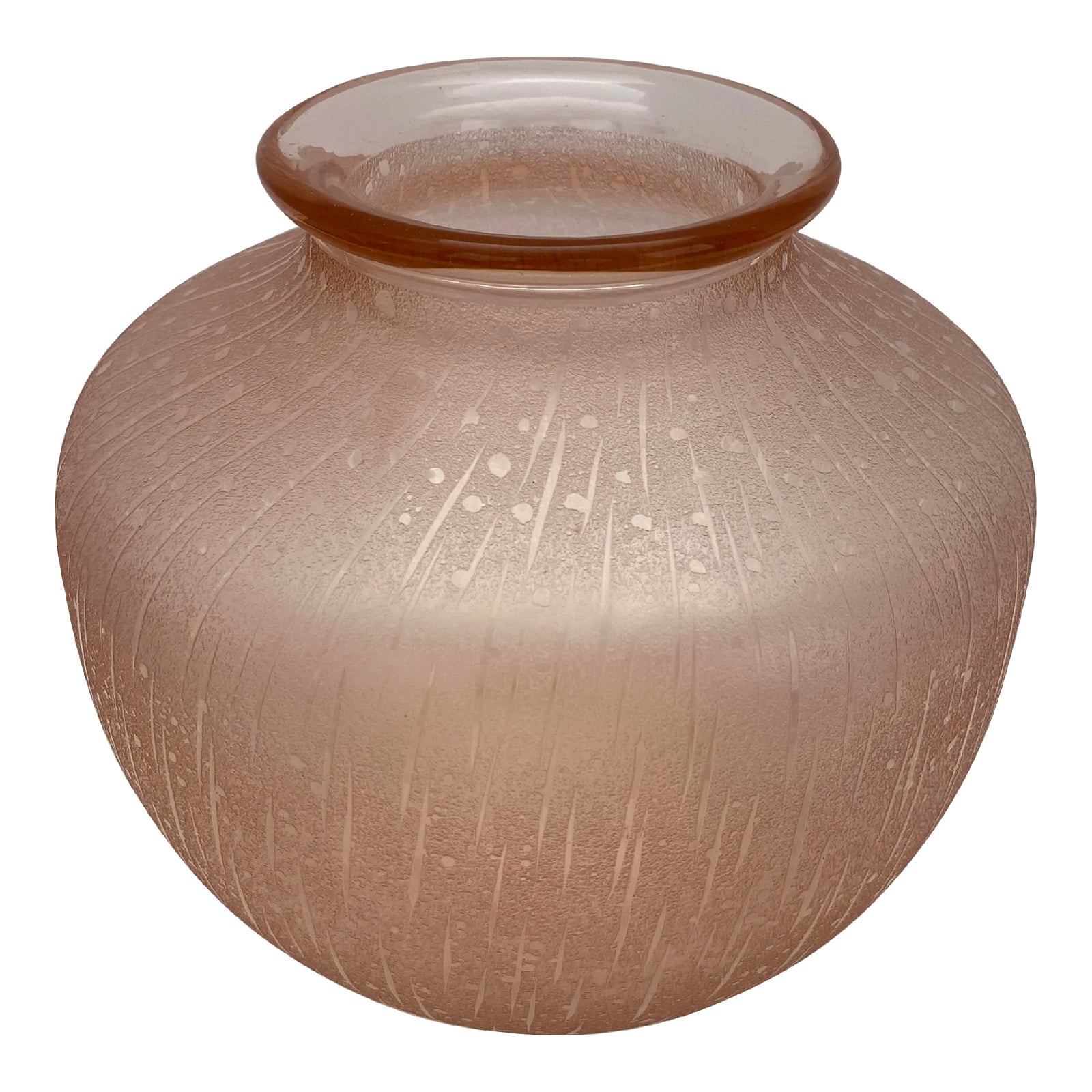 Schneider Art Glass Bowl or Art Deco Vase | Chairish