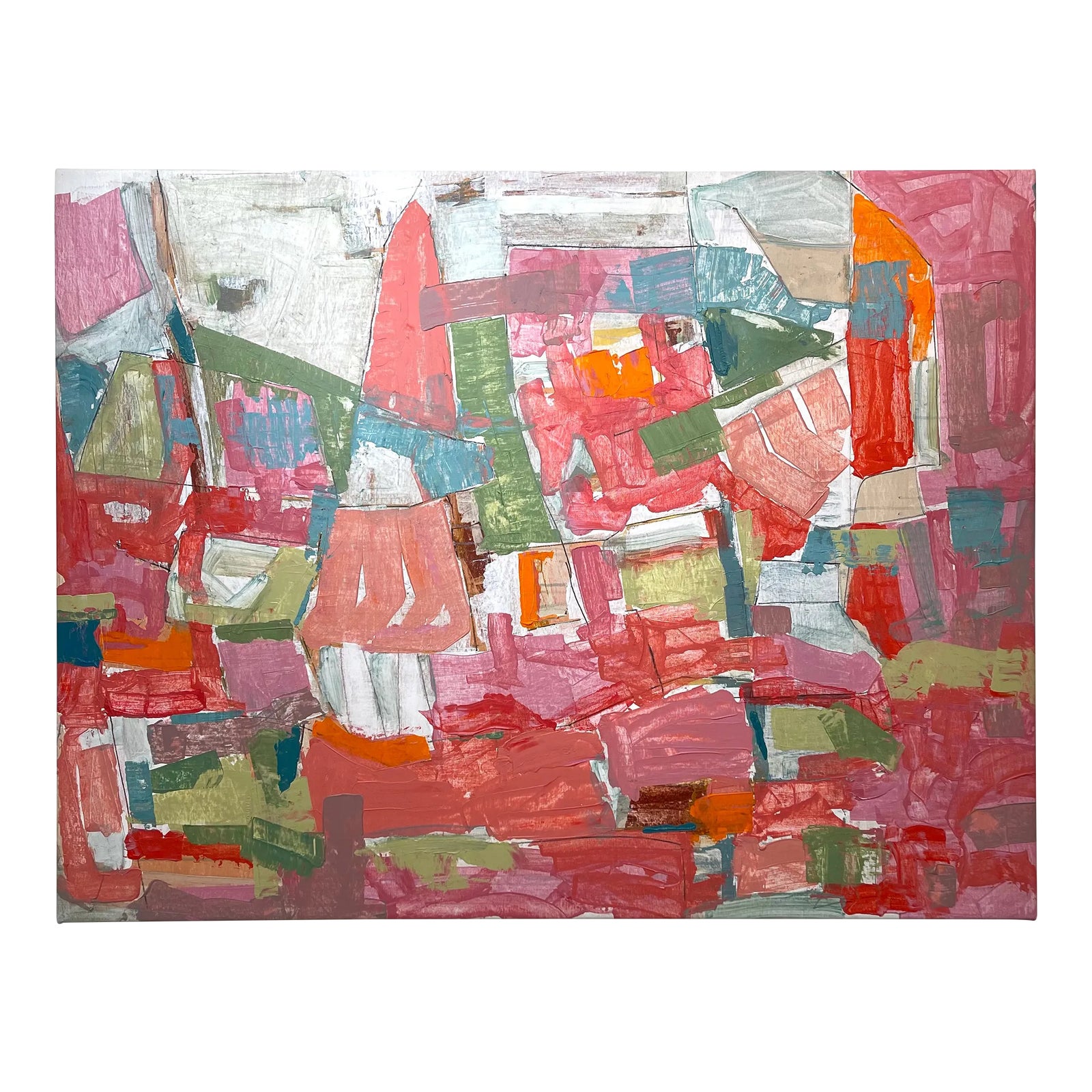 Contemporary Abstract by Rick Griggs Tilted Schiaparelli Landscape ...