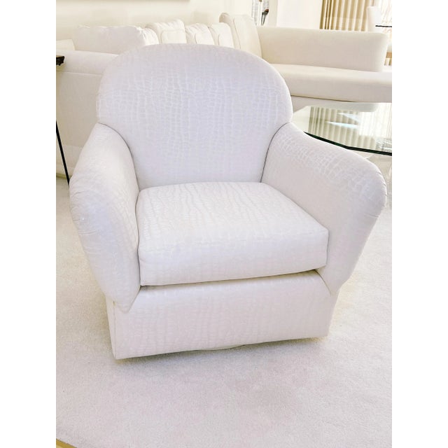 1990s Interior Crafts Chicago Swivel Club Chairs - a Pair | Chairish