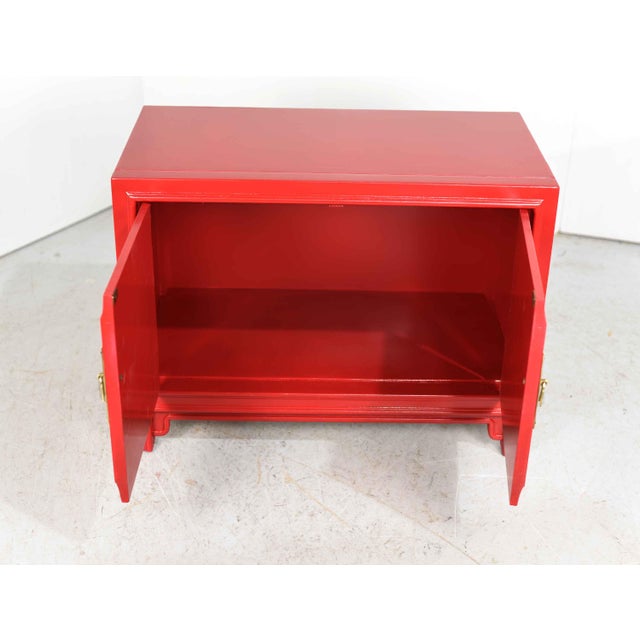 Mid Century Chinoiserie Table Nightstand by Red Lion Table Company in ...