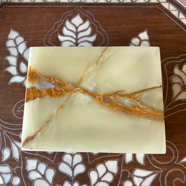 Vintage Marble Box With Lid | Chairish