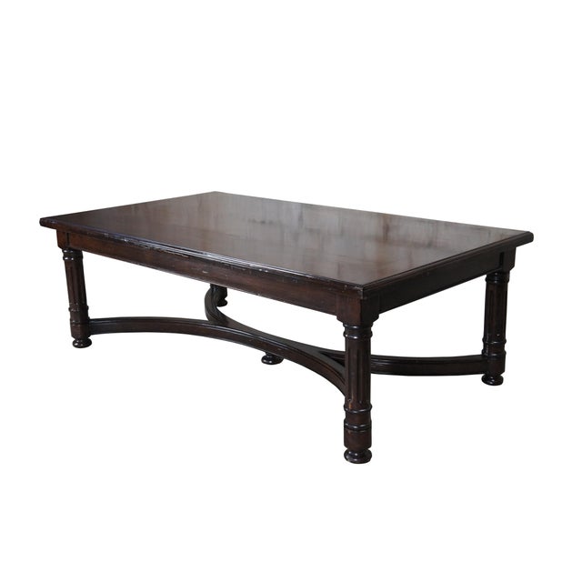 Vintage Bausman Rectangular Benchmade Coffee Cocktail Table Walnut Finish | Chairish