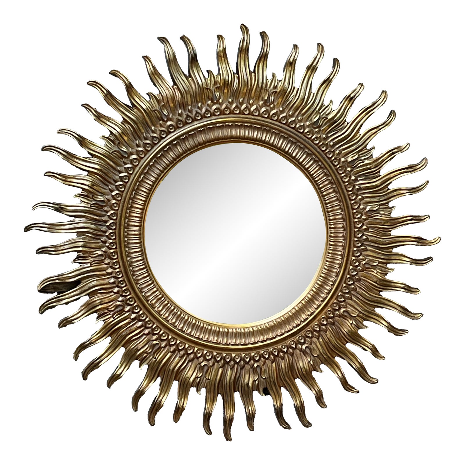 La Barge Golden Sunburst Mid-Century Mirror | Chairish