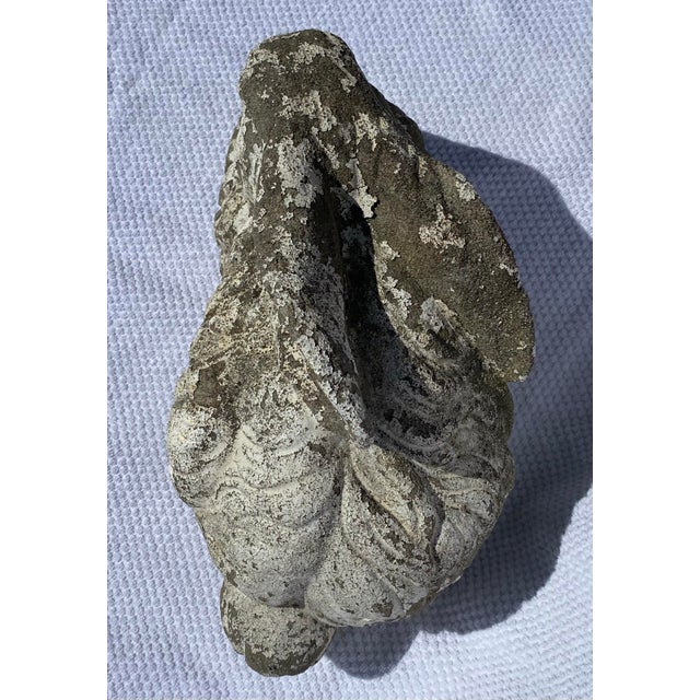 Antique English Cast Stone Garden Rabbit | Chairish