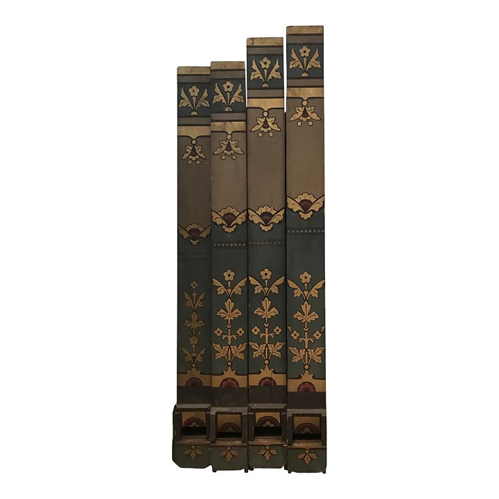 19th Century Mission Organ Pipe Cover | Chairish