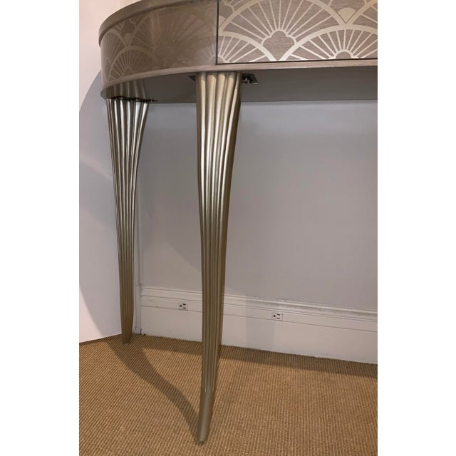 Caracole Modern Art Deco Style Gray Lillian Console Table | Chairish