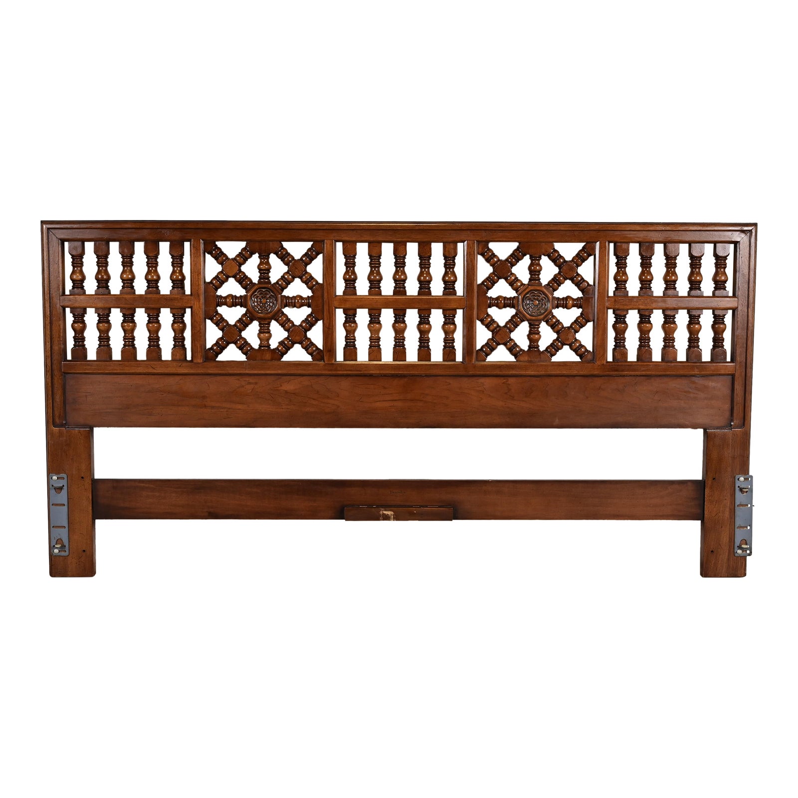 Henredon Spanish Colonial Carved Walnut King Size Headboard, Circa ...