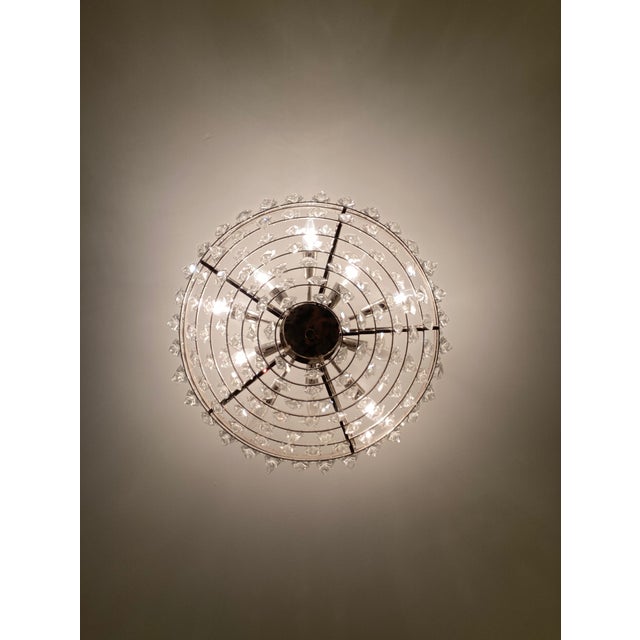 Joe Nye for Visual Comfort Spiked Crystal Chandelier | Chairish