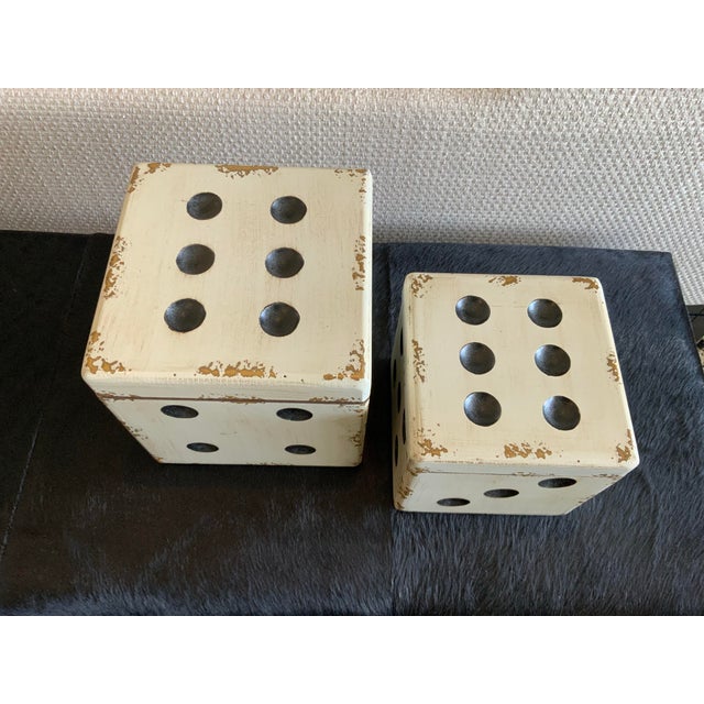 Pair of Wooden Dice Boxes | Chairish