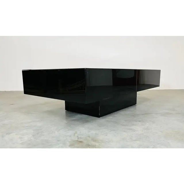 Hidden Bar Mirrored Coffee Table by Eric Maville & Jean Claude Mahey ...