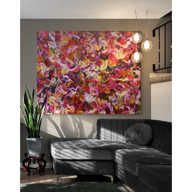 "Sitting Alone at a Parisian Cafe" Contemporary Abstract Expressionist ...