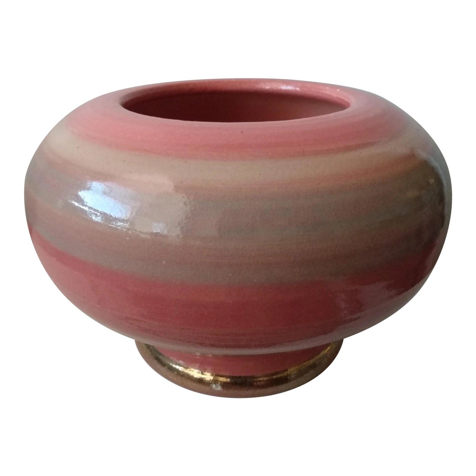 1998 Tom Wallick Signed Pottery Bowl | Chairish