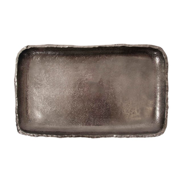 The Baniff Jagged Edged Rectangular Tray, Large | Chairish
