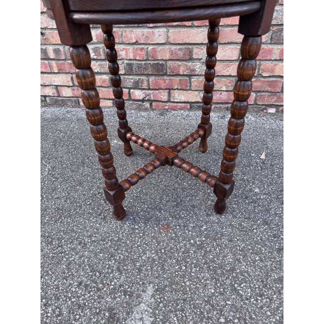 Antique English Bobbin Table | Chairish