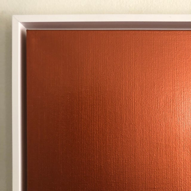 Axel Abbott Original Acrylic Painting "Copper Contrast Splatter" | Chairish