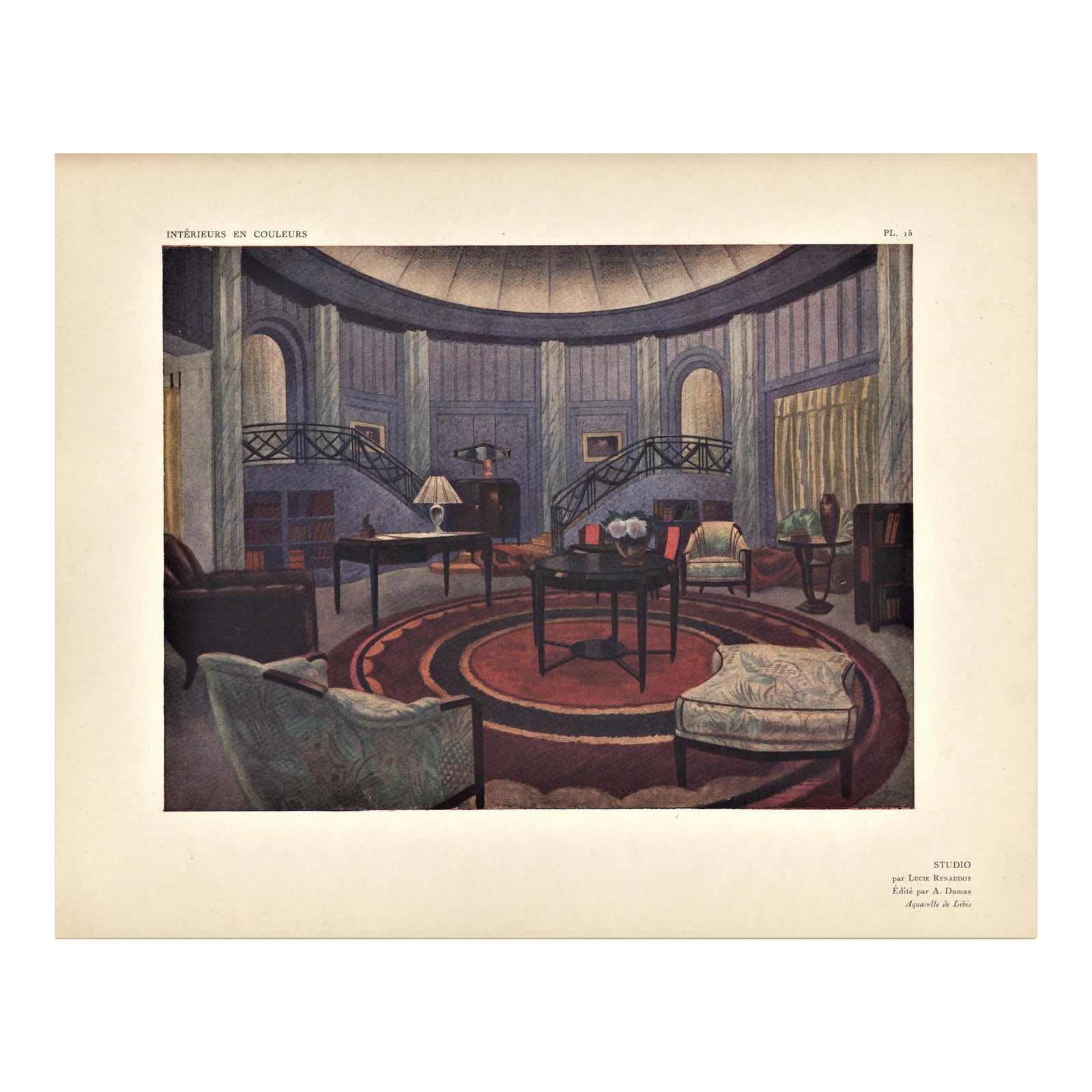 Art Deco Interior Design for a Studio | Chairish