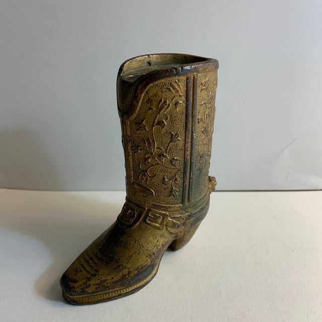 1940 Occupied Japan Cowboy Boot Savings Bank | Chairish