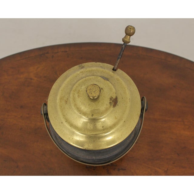 Virginia Metalcrafters Cast Iron & Brass Colonial Era Firepot | Chairish