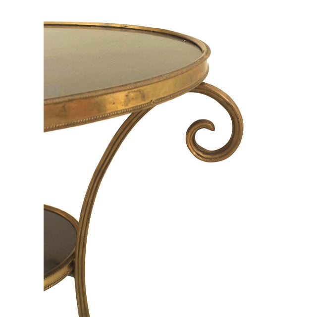 French Charles X Bronze Scroll Table | Chairish