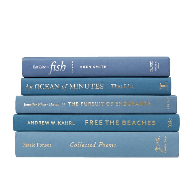 Modern Marlin Book Stack, S/5 | Chairish