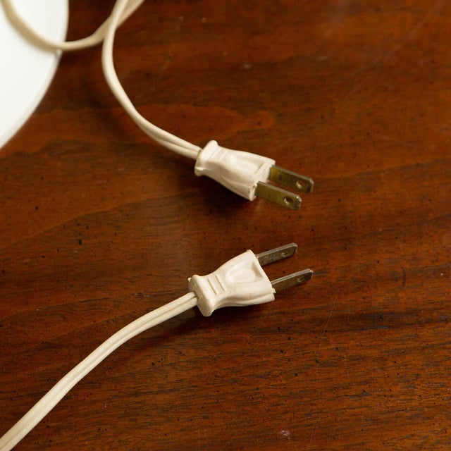 Vintage Mid-Century Spun Fiberglass Table Lamps - Set of 2 | Chairish