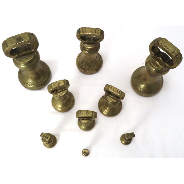 Fine Quality Large Scale Antique English Butcher Shop Brass Balance ...