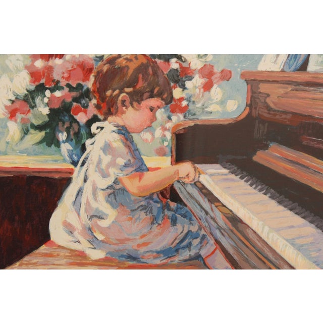 Corinne Hartley 'Piano Lessons' Artist Proof Serigraph | Chairish