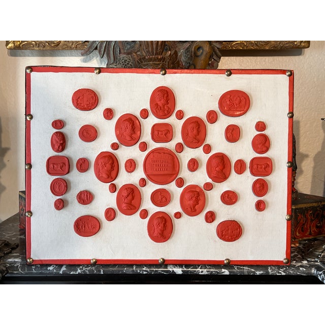 #1015 Grand Tour Revival Neoclassical Vintage Red Plaster Cast Waxed ...