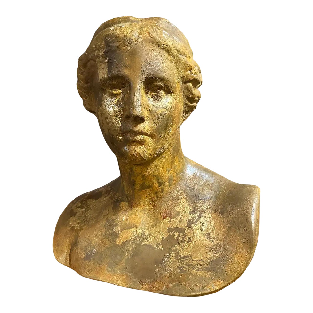 1950s Neoclassical Gilded Plaster Sicilian Bust of Venere Di Milo ...
