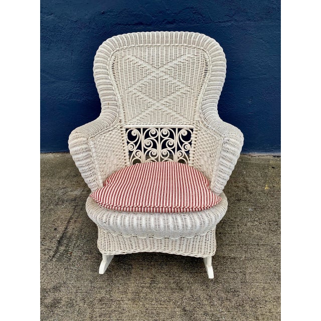 Victorian Wicker Rocking Chair | Chairish