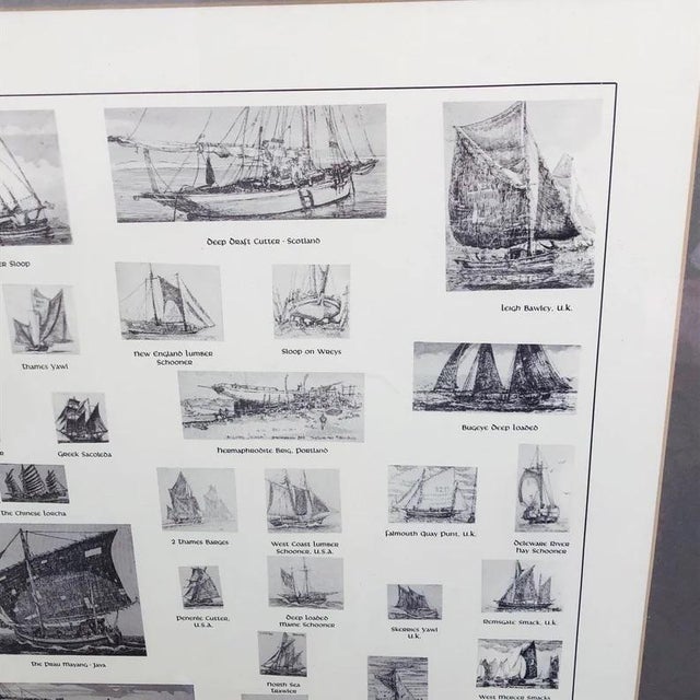 Sails of the World by Mark Whitcombe, 1980s Signed Nautical Print ...
