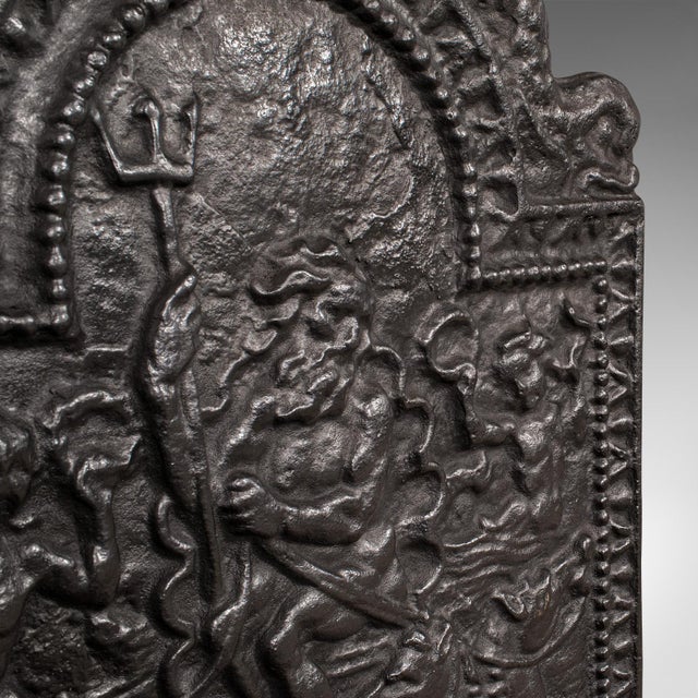 1800 Large Antique Decorative Fire Back | Chairish