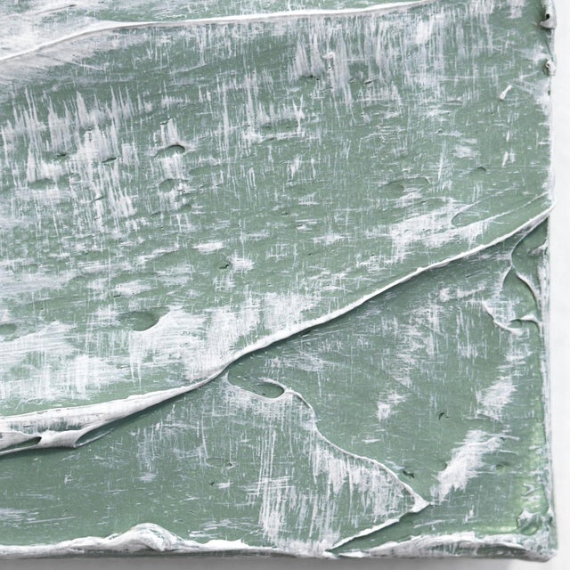 Textural Minimalism Painting "Forces of Nature 18" Original White and ...