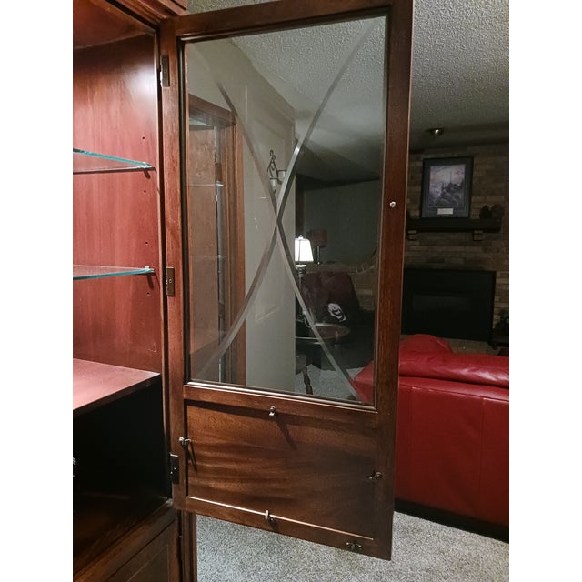 1990s Thomasville Bogart Collection Display Cabinet | Chairish