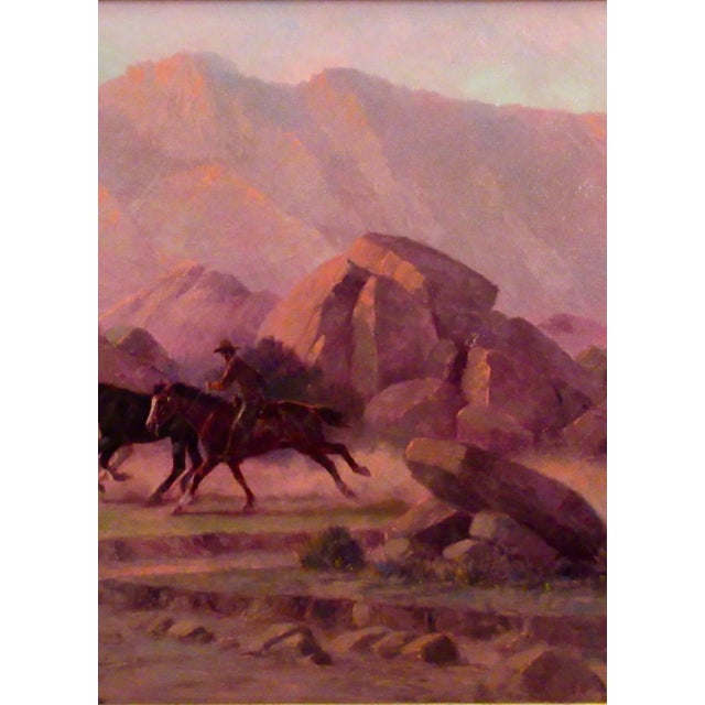 Charles Damrow Western Scene, c.1960 | Chairish