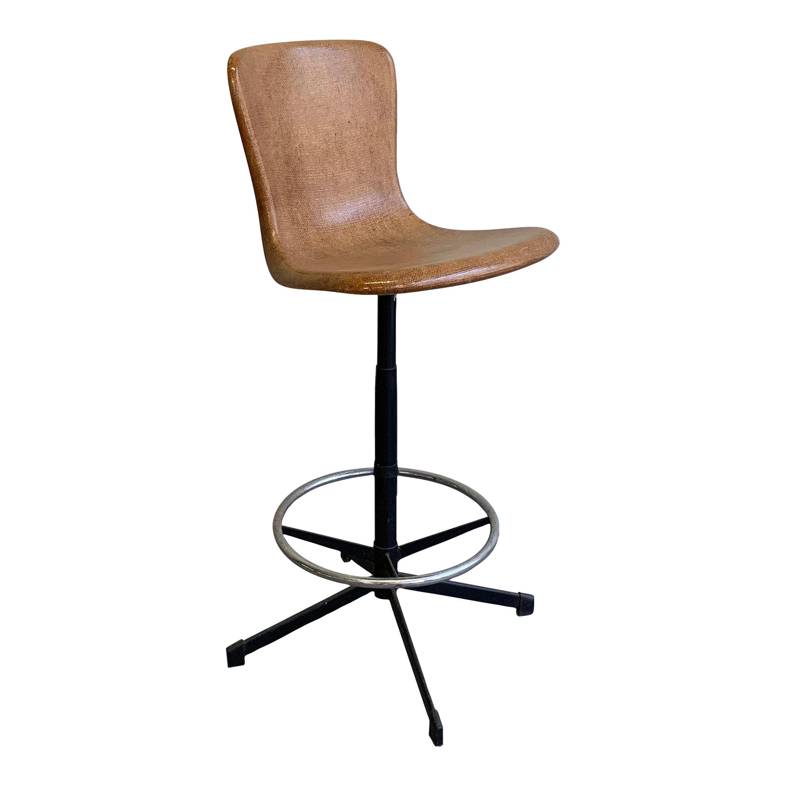 Mid-Century Modern Fiberglass Cosco Stool | Chairish