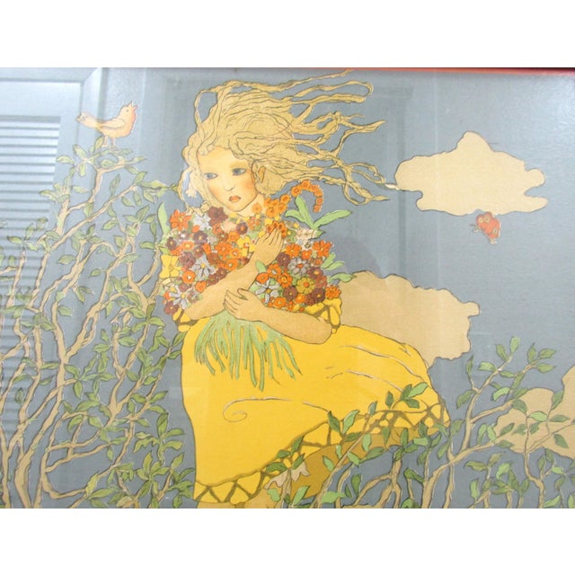 Early 1900s Antique Secessionist Lithograph Herta Zuckermann Vienna ...