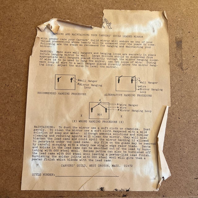 Vintage Carver Herringbone Special Gold Octagon Mirror Signed and ...