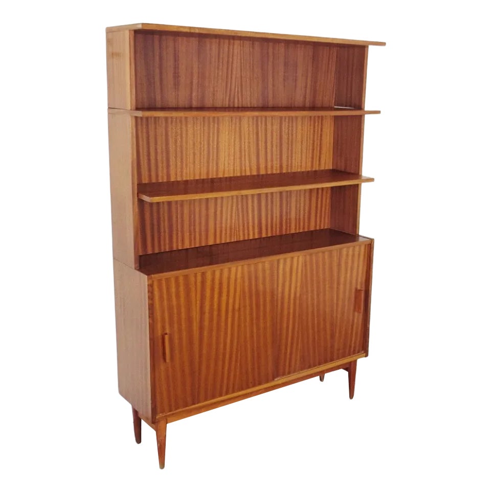 Vintage Wall Unit Bookcase, 1960s | Chairish