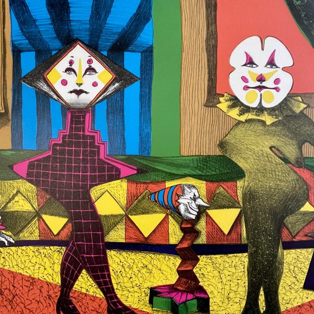 Peter Paone (American, B. 1936) - Untitled Postmodernist Circus, Signed ...