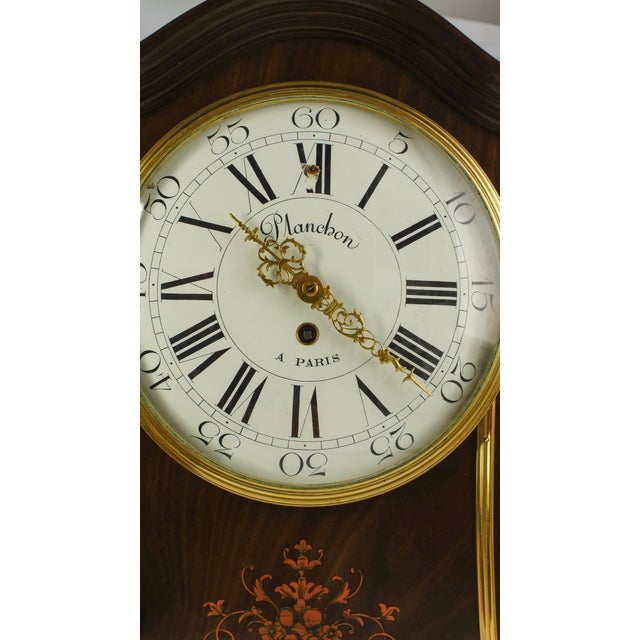 1889 Marquetry Inlaid Antique Mechanical French Shelf Clock by Samuel ...