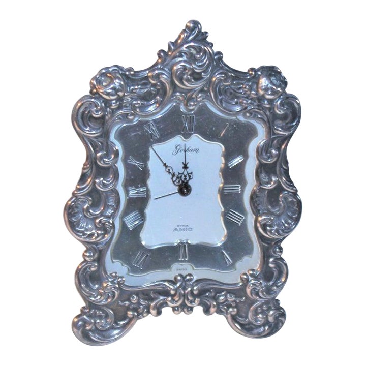 Signed Gorham Sterling Silver Alarm Clock | Chairish