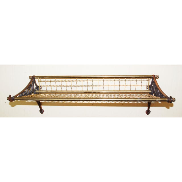 Vintage Pullman Railroad Brass Luggage Rack | Chairish