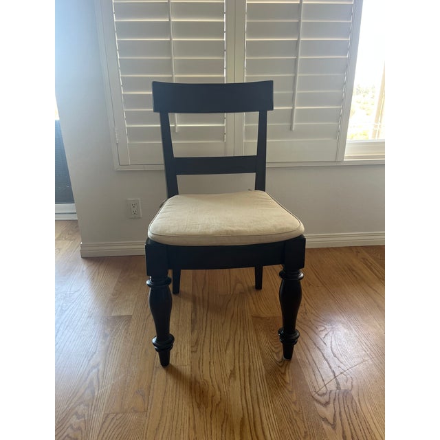 Pottery Barn Solid Mahogany Montego Dining Chairs | Chairish