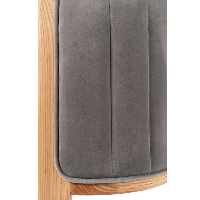 Monaco Counter Chair in Gray | Chairish