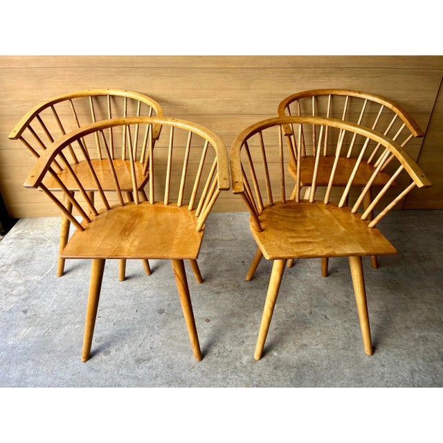 Refinished 1950s Russel Wright Table and 4 Chairs - Set of 5 | Chairish