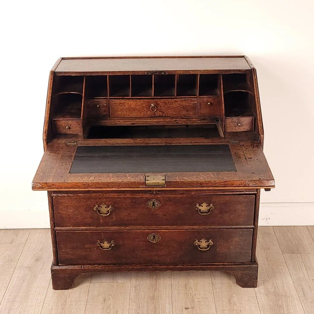 George II Oak English Slant Front Desk With Bible Drawer, Circa 1730 ...
