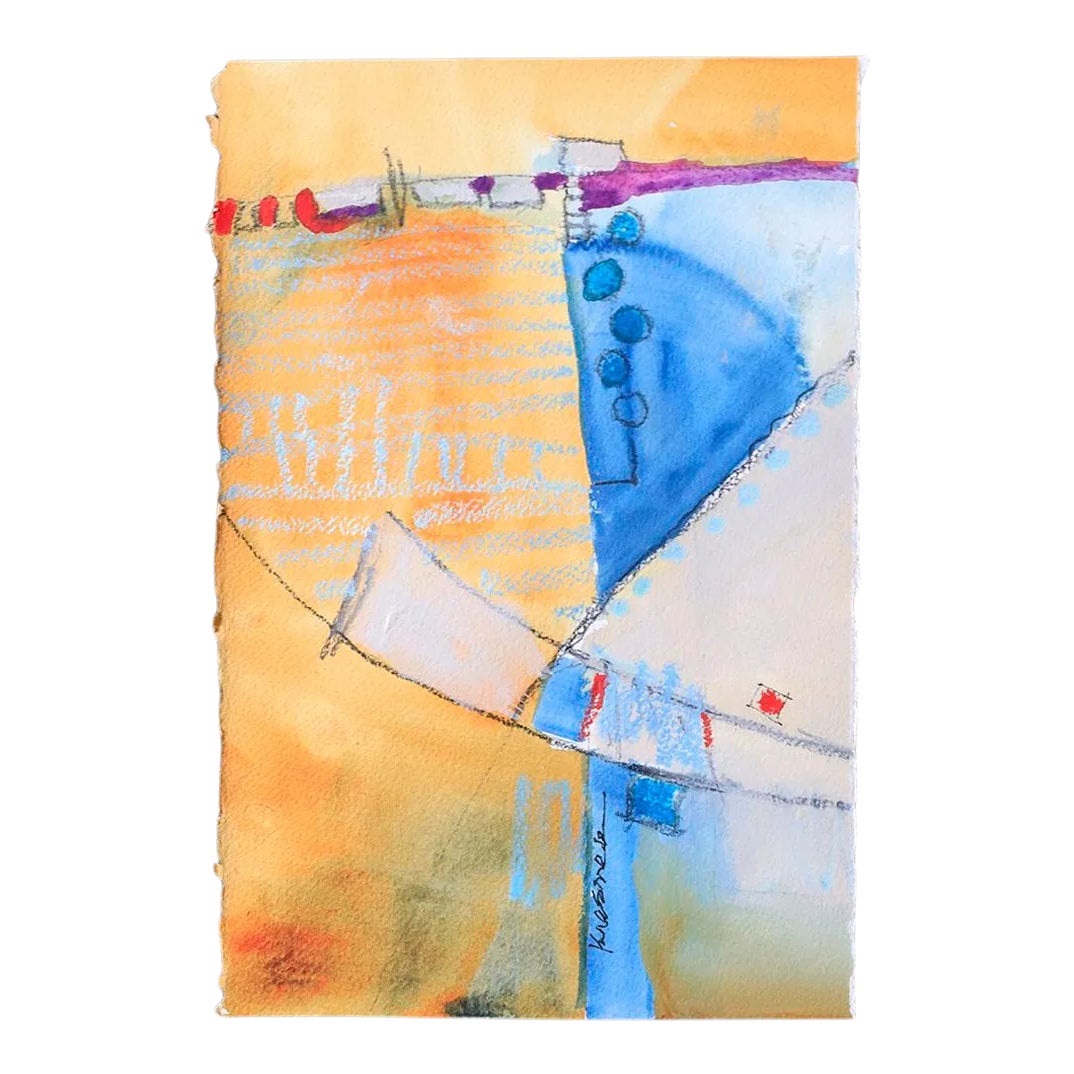 "Farmstead" Original Abstract Painting by Jill Krasner | Chairish