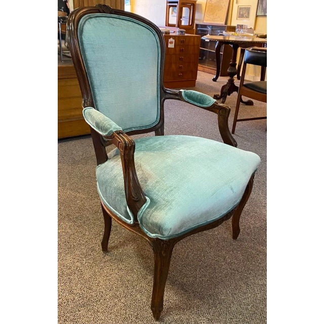 Antique French Oak Louis XV Arm Chair C.1890 | Chairish